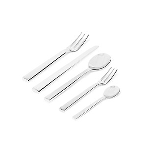 Alessi Pcs.Cutlery Santiago 5 Piece Cutlery Set, Silver