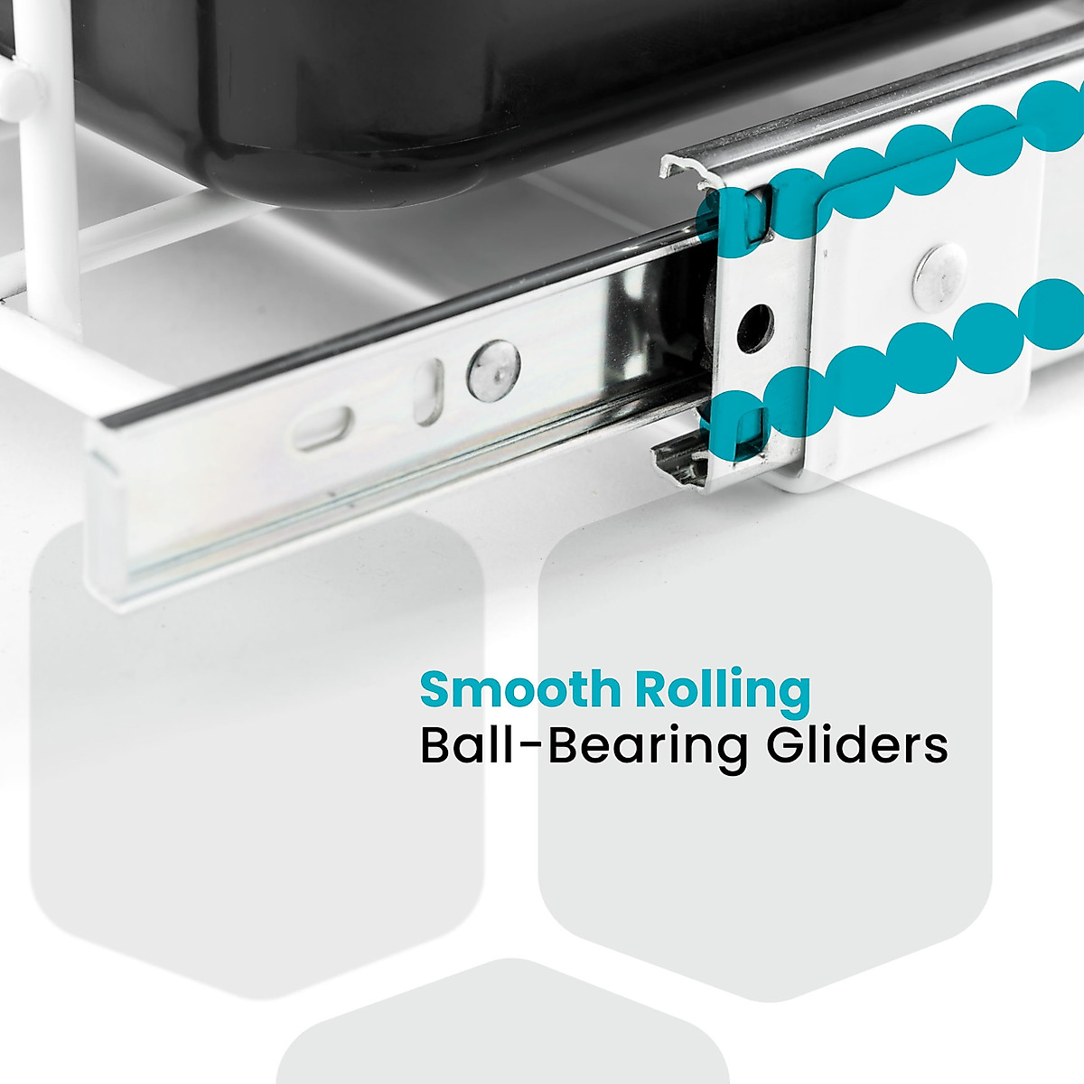 Home Zone Living 7.6 Gallon Pull Out Trash Can, Under Cabinet Design, 29 Liter Capacity