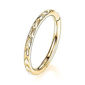 6mm Nose Hoop 16g Cartilage Earring Hoop Nose Rings 16 Gauge Nose Ring Hoop Tragus Earring Daith Earrings Forward Helix Earring Rook Earrings Snug Earring Nose Piercing Jewelry Septum Ring Gold