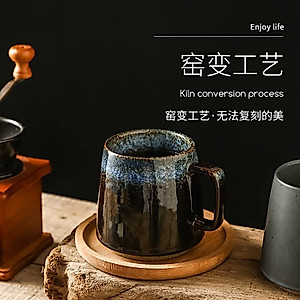 Madi Kay Designs Japanese retro cup afternoon tea light luxury cup ceramic coffee cup tableware water cup drinking utensils kitchen dining bar home gardening日式复古杯下午茶轻奢杯陶瓷咖啡杯餐具水杯饮具厨房餐吧家居园艺