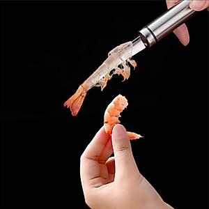 3Pcs 5 in 1 Multifunctional Shrimp Line Fish Maw Knife, Multipurpose Shrimp Peeler, Stainless Steel Shrimp Deveiner Tool, Fish Scale Knife for Home Kitchen