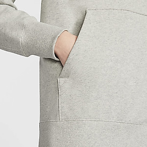 Nike Sportswear Men's Classic Fleece Pullover Hoodie (Medium, Grey Heather/Light Bone)