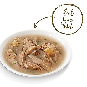 Applaws Natural Wet Cat Food, 18 Pack, Limited Ingredient Food for Cats, Tuna Flakes with Shrimp in Gravy, 2.12oz Pots