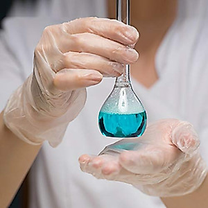 Basic Medical Clear Vinyl Exam Gloves - Latex-Free & Powder-Free - VGPF-3003 (Case of 1,000), Large