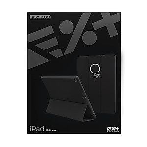 NEXT ONE Roll Case Compatible with iPad 10.2" (9th Gen), iPad 10.2" (8th Gen), iPad 10.2" (7th Gen)|Black