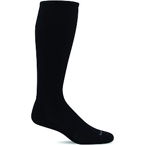 Sockwell Men's Featherweight Moderate Graduated Compression Sock, Black - M/L