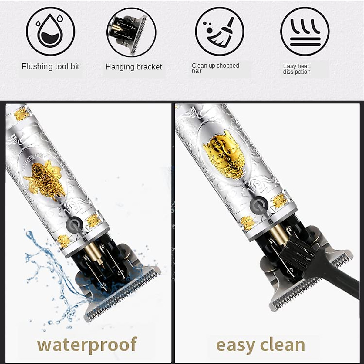 You future Professional Cordless Hair Trimmer,T-Blade Hair Clippers for Men,Zero Gapped Trimmers Line Up Detailer Trimmer Edgers T10 0