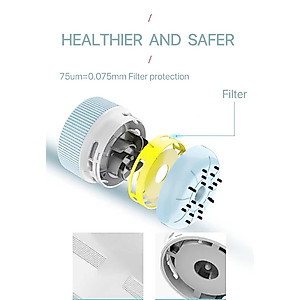 OIF Desktop Vacuum Cleaner, Table Vacuum Cleaner,Mini Table dust Sweeper Convenient Two AA Batteries Cordless&360º Rotatable Design for Keyboard/Home/School/Office