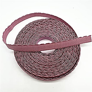 Crescent Elastic Lace Trim Fold Over Elastic Band for Sewing Lace Ribbon Waist Band Garment Accessory