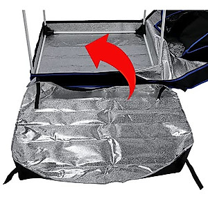 ZONEMEL Full Size Personal Steam Sauna Tent for Home, Portable 1 Person Full Body Steam Spa for Relaxation, Detox Therapy (Steamer Not Included-Black, L35.4 x W35.4 x H70.9)