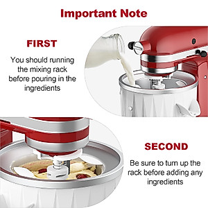 Ice Cream Maker Parts for KitchenAid, As KitchenAid Ice Cream Drive Attachment, Ice Cream Drive Attachment for KitchenAid, Fit KitchenAid Ice Cream Maker Parts by GVODE