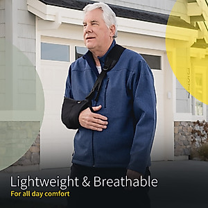 BraceUP Arm Sling for Shoulder Injury for Women and Men - Rotator Cuff Torn, Wrist and Elbow Surgery with Adjustable Padded Arm Support Strap