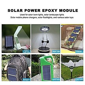 DC6V 6W Polysilicon Tool Supplies with 200cm Red Black Wire,Solar Panel, Portable Waterproof Solar Panel for Car Boat Battery Charg, Portable for Emergency Power Backup, Solar Panel,DC6V 6W Polys