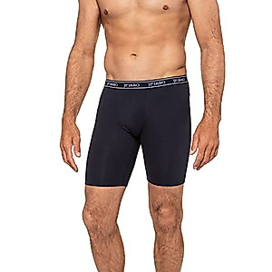 JP 1880 Menswear Big & Tall Plus Size L-8XL Stretch Cotton Long Leg Boxer Briefs Navy Blue 54/56 711242 70