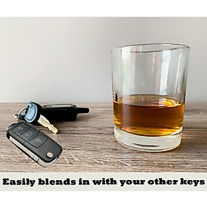 Fake Car Key Diversion Safe - Hidden Secret Compartment Stash it Box Discreet Decoy Car Key Fob to Hide Store Money, Jewelry Small Container to Keep Valuables Safe in Plain Sight Storage Keychain (1)