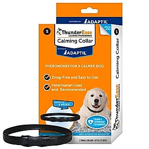 ThunderEase Calming Anti Anxiety Pheromone Collar for Dogs (Small)