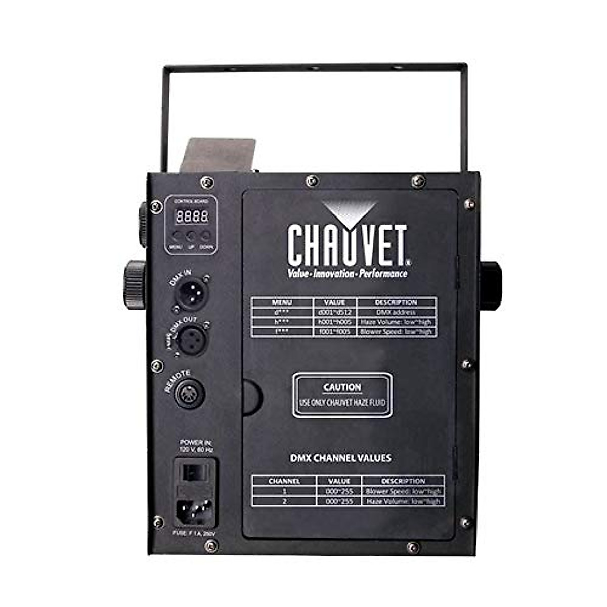 CHAUVET Hurricane Haze 2D Water-Based DJ Haze/Smoke/Fog Machine w/Remote + Fluid