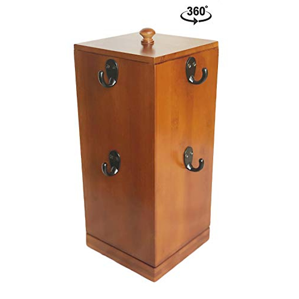 Autumn Alley Mug Holder - Coffee Mug Tree - Bamboo Rotating Cup Holder with Coffee Pod Storage - 8 Mug Tree Stand Spinning Countertop Mug Rack - Coffee Mug & Cup Holder Tree for Counter