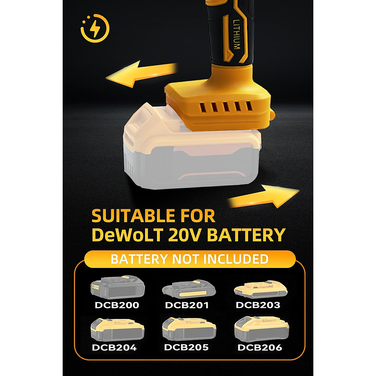 Cordless Reciprocating Saw for DeWo1t 20V Max Battery (Battery NOT Included),Cordless Variable Speed, Blades Kit for Wood/Metal/PVC Cutting