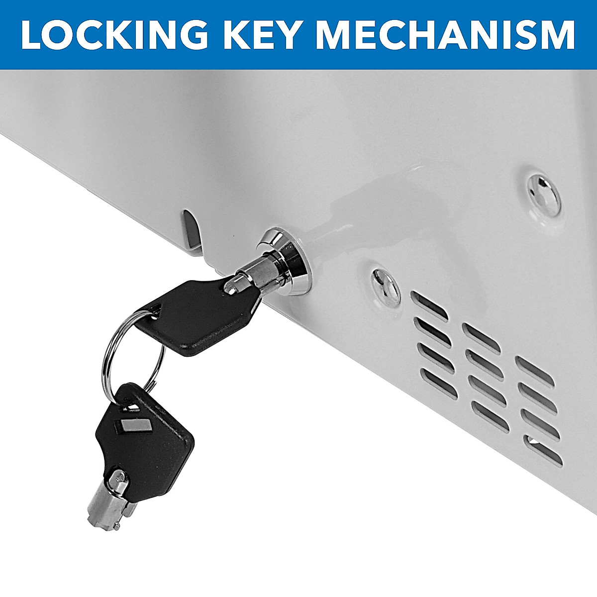 Mount-It! Secure Tablet Floor Stand for iPad, iPad Pro, iPad Air, Samsung Tab A | Anti-Theft Tablet Floor Mount Compatible with 10.2 and 10.5" Tablets | Tablet Kiosk Floor Stand (MI-3770W_G7), White