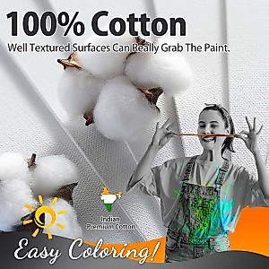 Painting Canvas Panels 8x10 inch 12 Pack, Flat Canvases for Painting 8oz Triple Primed 100% Cotton Acid-Free Blank Art Paint Canvas for Acrylic Oil Watercolor Tempera Paints