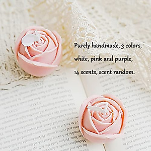 1 PCS Rose Shape Aromatherapy Scented Candle,Valentines Day Gifts for Her,Candles Gifts for Women,Aromatherapy Candles for Home Decor,Valentine Thanksgiving Christmas Gift for Women(Pink)
