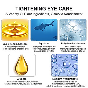 2PCS Verfons Firming Eye Cream,Verfons Snake Venom Firming Eye Cream, Verfons Temporary Firming Eye Cream for Bags, Anti Aging Eye Bag Cream, Instant Remove Eye Bags Fades Fine Lines and Wrinkles