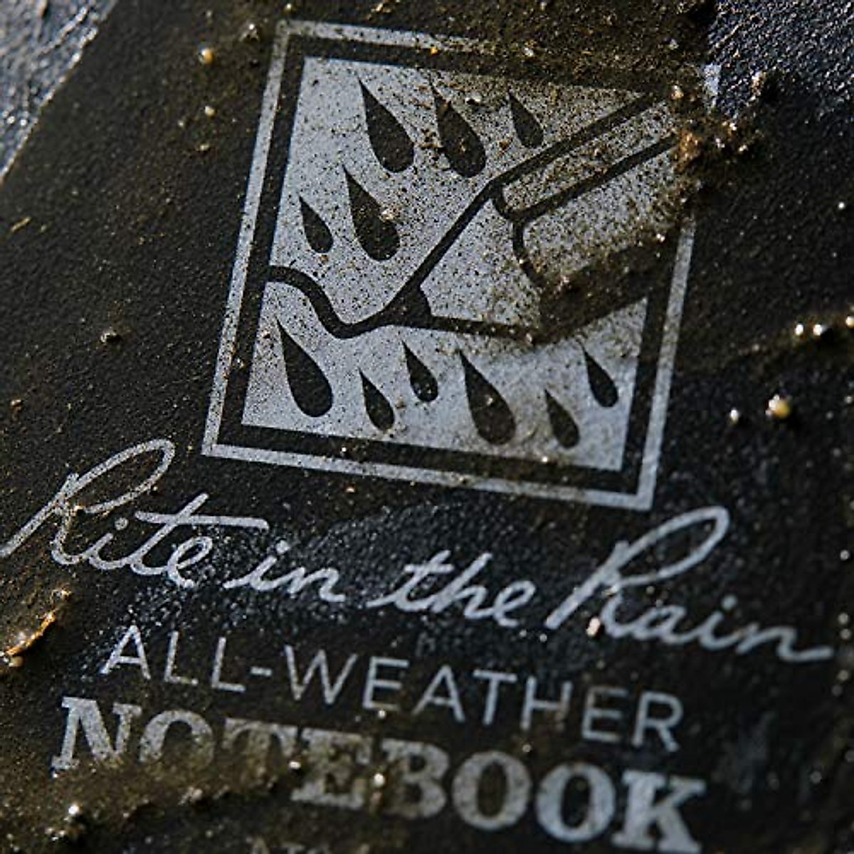 Rite In The Rain All-Weather Side-Spiral Notebook, 4 5/8" x 7", Black Cover, Universal Pattern (No. 773)