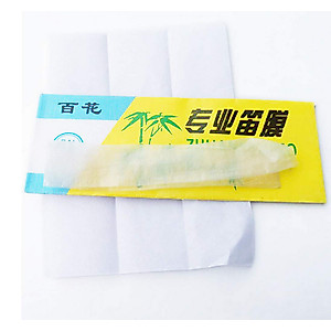 Jiayouy 10 Pieces Professional Bamboo Flute Dizi Membrane/Dimo Set for Flute Woodwind Instrument