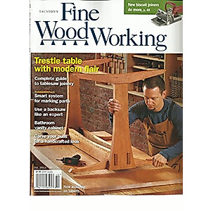 TAUNTON'S FINE WOOD WORKING, OCTOBER, 2013 (TRESTLE TABLE WITH MODERN FLAIR)