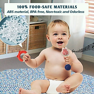 10pcs Baby Rattles, Teething Toys for Babies 6-12 Months, Newborn Baby Toys Musical Hand Drum Storage Box Early Educational Infant Grab Toy Baby Essentials, Birthday Present for 0-6