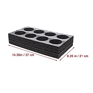 Tofficu 2pcs Cola Milk Tea Cup Saucer Drink Beverage 8 Cup Carry Holder Thermal Coffee Mug Takeout 8- Cup Tray Take Out Cup Carriers Beer Disposable Cup Holder Pearl Cotton