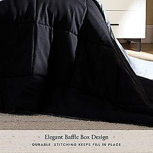 BELADOR Queen Comforter All-Season Duvet Insert Queen Size Bed Comforter - Down Alternative Comforters, Mid-Plush Lightweight Comforter, Box Quilted Siliconized Fiberfill Oeko-Tex Hotel Comforter