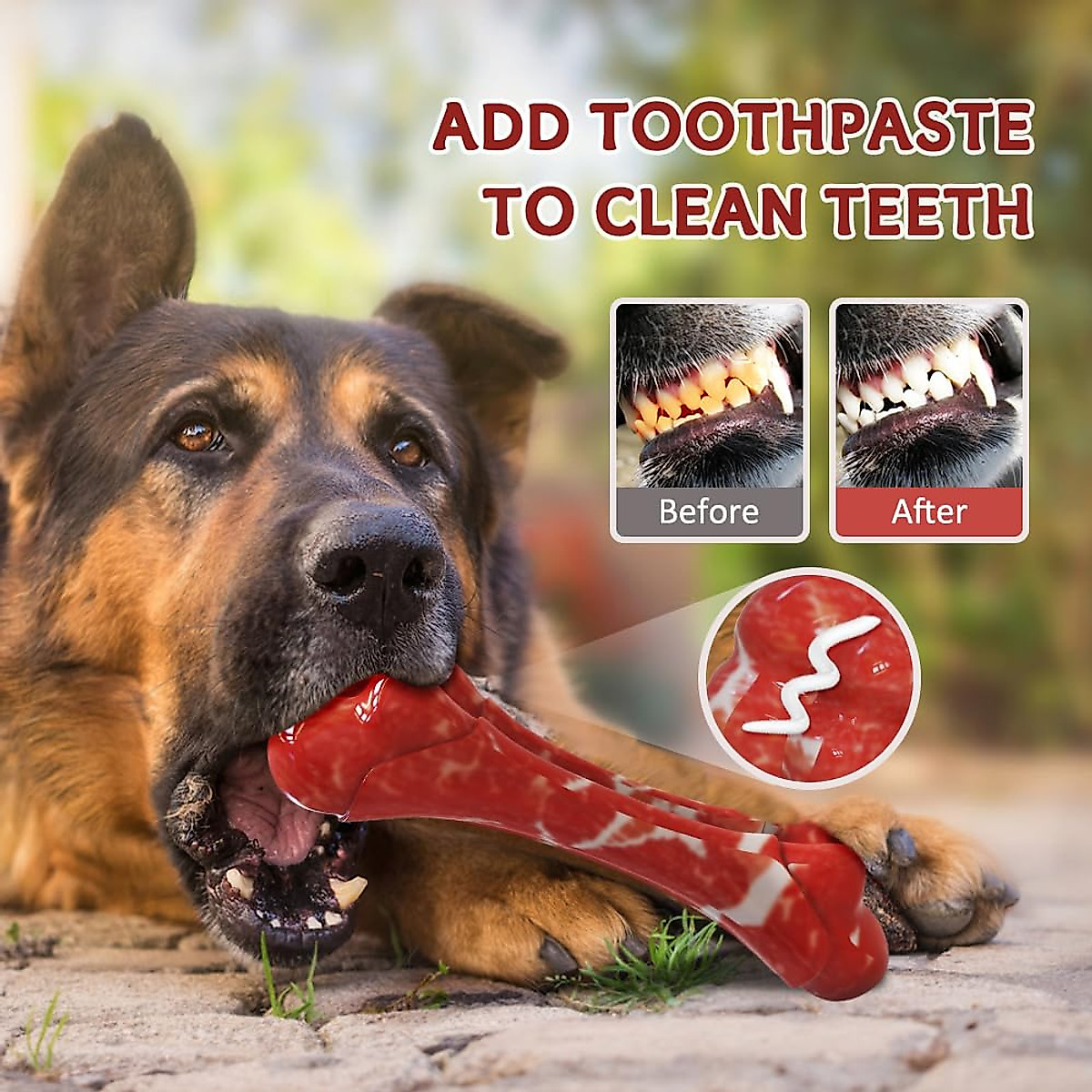 Dog Toys for Aggressive Chewers Large Dogs Indestructible Dog Chew Toys Tough Nylon Dog Bones to Keep Them Busy