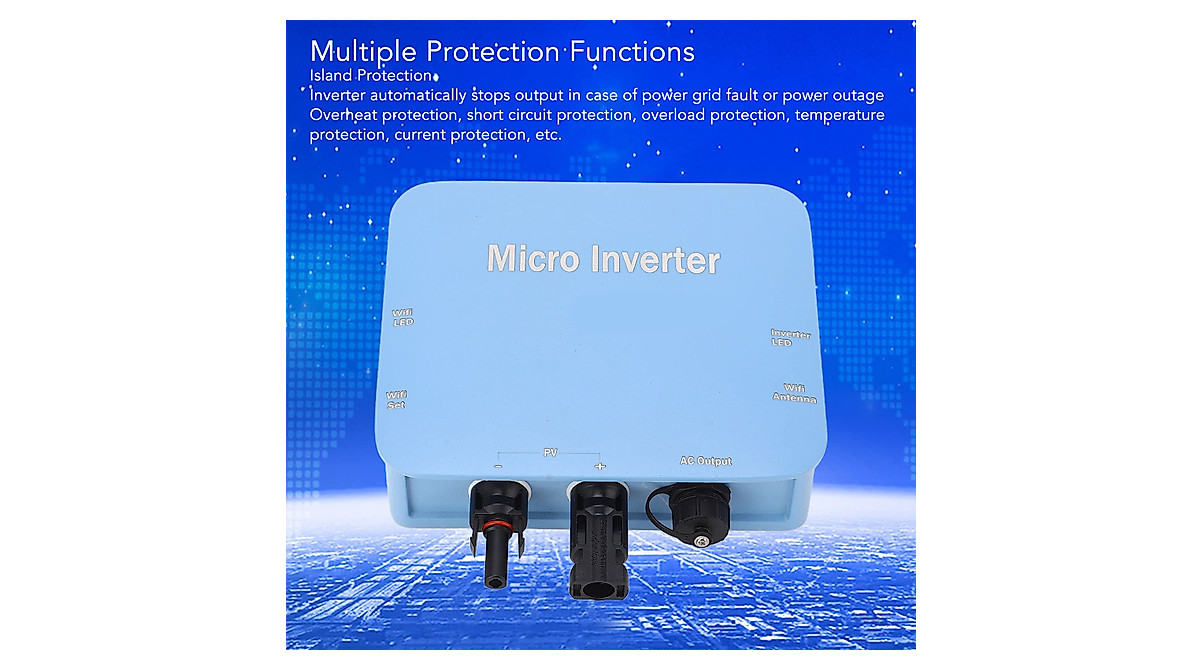 Grid Tie Inverter, DC PV Input MPPT Pure Sine Micro Inverter, WiFi or ...