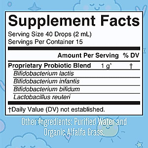 Kids Probiotic Drops & Kids Elderberry Drops by MaryRuth’s | USDA Organic Liquid Oral Probiotics for Digestive Health for Kids Ages 4+ | Gut Health, Immune Support, Overall Health for Ages 4+