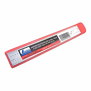 Shinwa H-3001AE 6 inch Rigid Machinist Ruler 4R Graduations (1/64, 1/32, 1/16, 1/8) with 1/32 End Grads