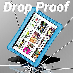 Contixo Kids Tablet K102 - 10-inch HD, Ages 3-7 Toddler Tablet with Camera, Parental Control, Android 10, 64GB, WiFi, Learning Tablet for Children with Teachers Approved Apps and Kid-Proof Case, Blue