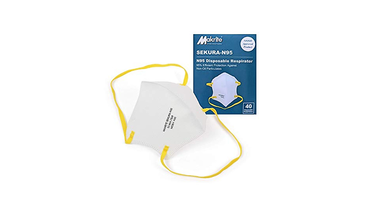 Makrite SEKURA N95 Foldable Particulate Respirator Mask, NIOSH ...