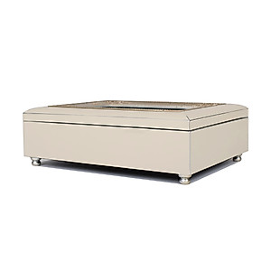 Cottage Garden Wings of Gold Loved One Watching Silvertone Gold Ornate Inlay Music Box Plays Wind Beneath My Wings