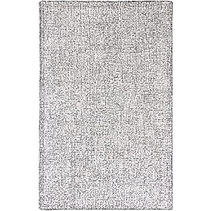 SAFAVIEH Abstract Collection 8' x 10' Ivory/Black ABT470Z Handmade Premium Wool & Viscose Living Room Dining Bedroom Area Rug