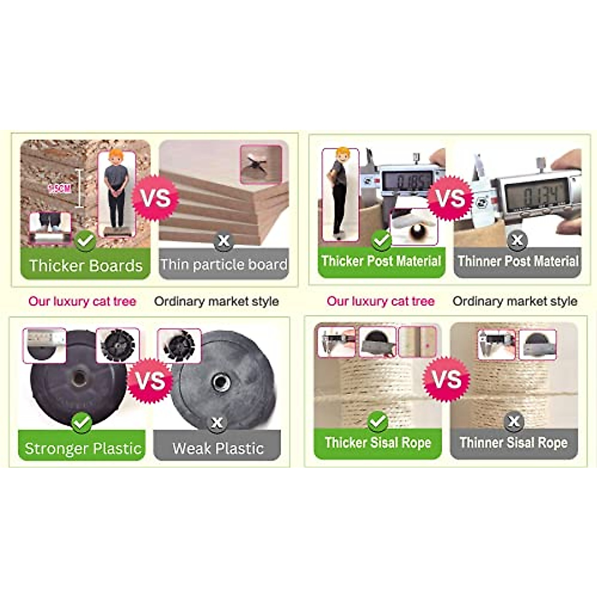 Go Pet Club 57.5" Jungle Rope Cat Tree Kitty Condo Tower House Furniture with Swing Bed and Spinning Scratching Post, Slate Gray