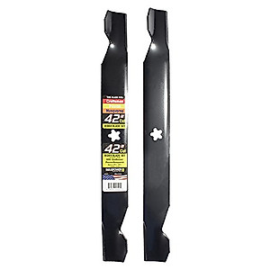 MaxPower 561713B 2-Blade Set for 42" Cut Poulan/Husqvarna/Craftsman Replaces 138498, 138971, 138971X431, 532138971, 53-21278-43, 53-21384-98, Black