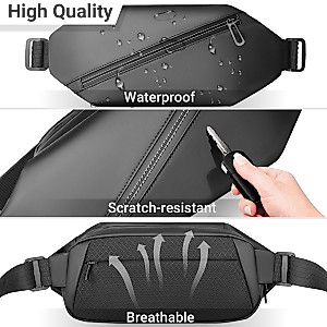 Sling Crossbody Bag for Men,Small Shoulder Bag Chest Bag Cross Body Bag Sling Backpack,7.9 Inch Compact Waterproof Lightweight Casual Daypack for Men Women Travel Hiking Walking Work Gym Outdoor Sport
