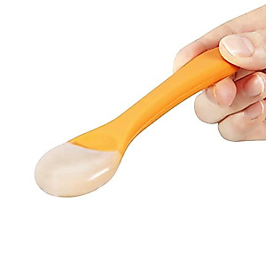 PandaEar 6 Pack Silicone Baby Spoon | First Stage Infant Soft Spoons for Kids Toddlers Children | BPA Free Baby Self Feeding Utensils Training Spoons Great Gift Set for Baby Led Weaning Ages 3 Months