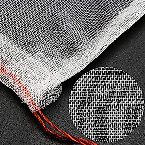 Fruit Protection Bags, EnPoint Garden Netting Bags 100 Pack 4x6 Inch Nylon Net Barrier Small Tiny Bags with Drawstring for Protecting Plant Seed Fruit Flower Vegetable, Reusable Mesh Protect Bags