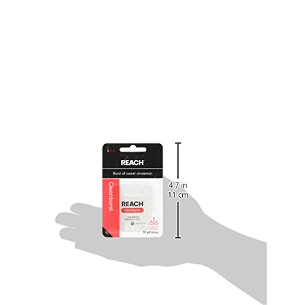 Reach Waxed Dental Floss Bundle | Effective Plaque Removal, Extra Wide Cleaning Surface | Shred Resistance & Tension, Slides Smoothly & Easily , PFAS FREE | Cinnamon Flavored, 55 Yard (Pack of 6)