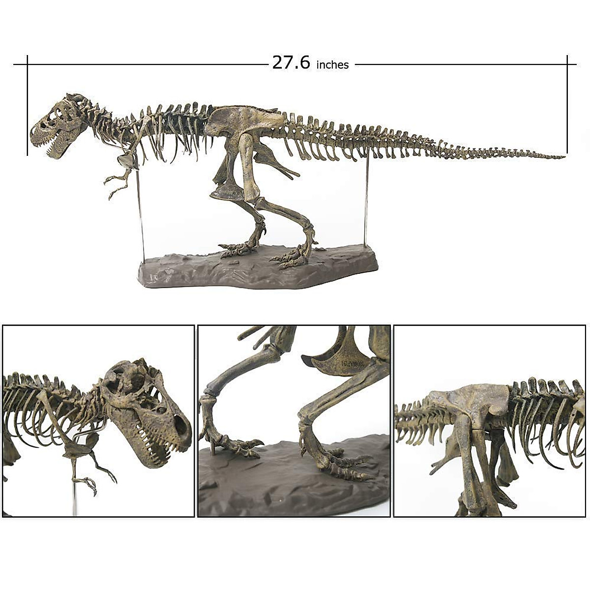 3D T-Rex Dinosaur Skeleton Model Puzzles Simulation Educational Toy Pre-School Teaching Soft Non-Toxic PVC Material Gifts