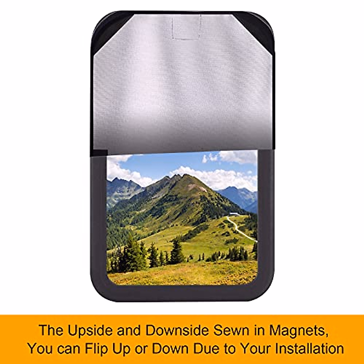 2Pack RV Door Window Cover Sun Shade 25"x16", Camper Privacy Window Screen for Entrance House Travel Trailers Windows Skylight Cover