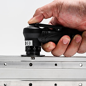 Mini Chamfering Tool 45 Degree Handheld Metal Deburring Trimming Chamfering Machine Pneumatic Beveling Machine, Light Linear Air Chamfer Tool Arc Edge Beveler with Precision Blade Inserts